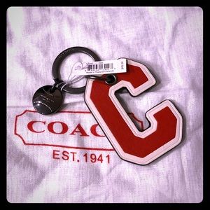 Coach | Accessories | Coach Varsity C Keychainbag Charm Nwt | Poshmark